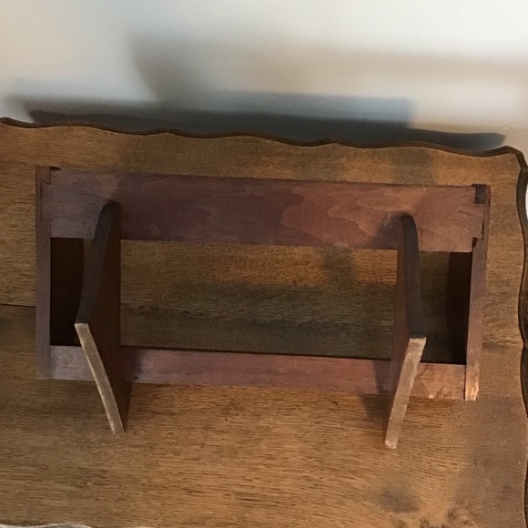 Other | Vintage Farmhouse Sunflower Wood Book Trough Rack | Poshmark